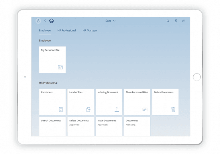 The digital personnel file for SAP