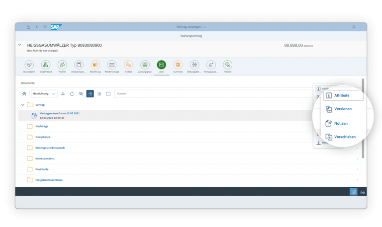 Contract Management for SAP
